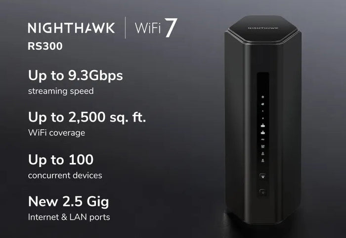 NETGEAR Nighthawk (RS300) 三頻 BE9300 WiFi 7 路由器